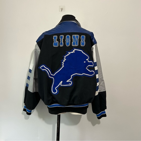 NFL | Jackets & Coats | Vtg 9s Jeff Hamilton Detroit Lions Nfl Football ...